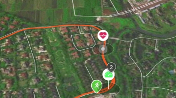 2021.2.9 华为运动健康 跑步动态轨迹记录