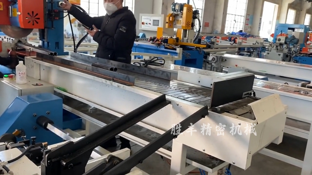 自动切料自动镗内孔支持非标制作#去毛刺机#镗内孔#倒角机#双头...