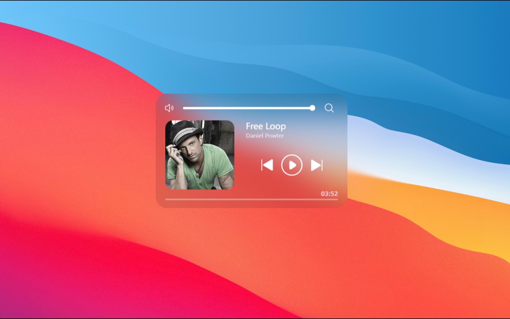 [HTML+CSS+JS] MAC音乐播放器