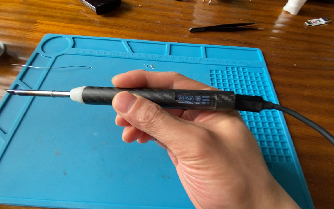自制ESP32 T12 part.2 碳管外壳硬件完全体