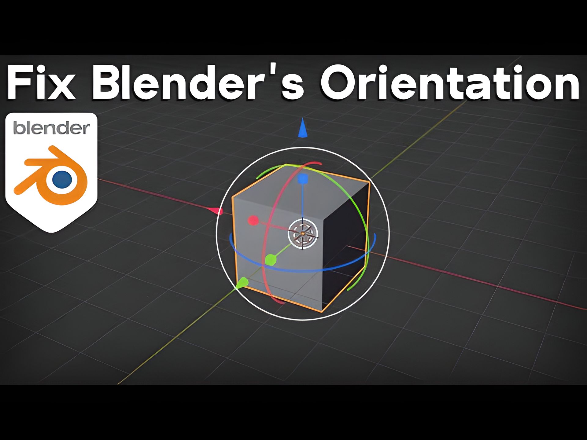 【中字】Blender 建模教程:如何修复 Blender 的方向(初学者的导航提示)