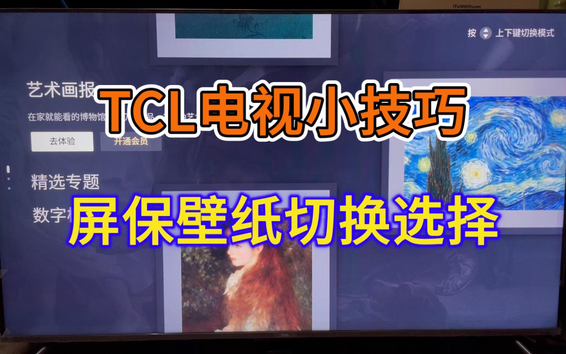 【TCL电视小技巧】屏保壁纸切换选择