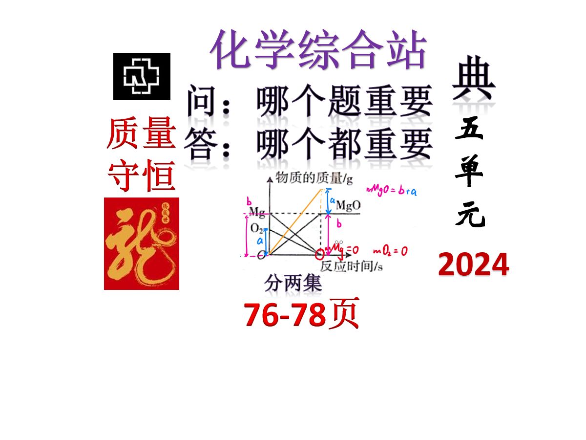 【2024作业】难题难啃的质量守恒定律5.1 全学会能力提升一大截