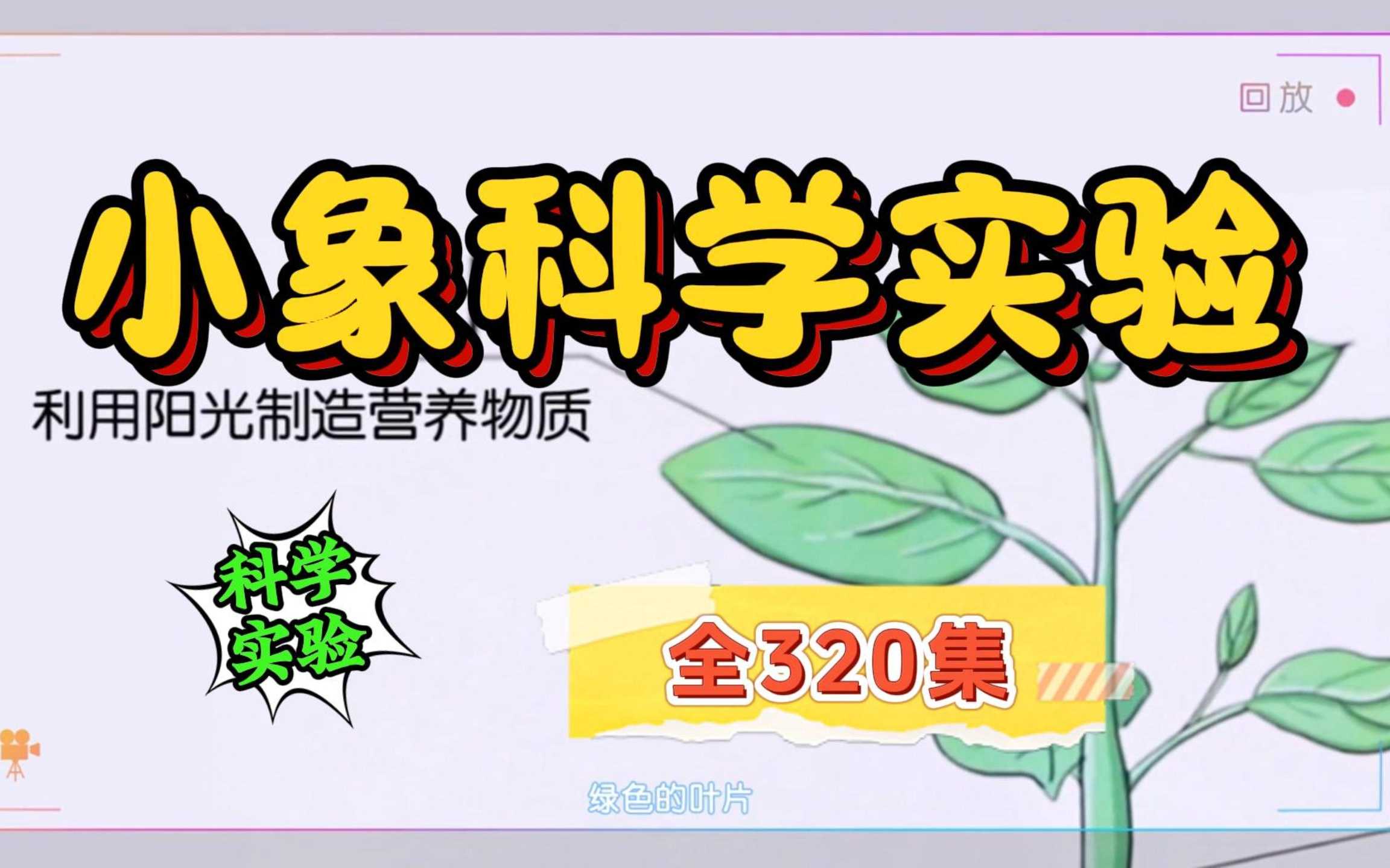 ... 《奇妙动画小象科学》通过320个动画故事,讲解320个科学小实验,...