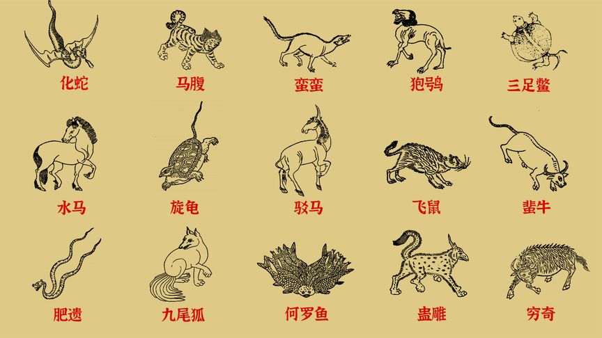 百闻不如一见,《山海经》异兽最全分类来了