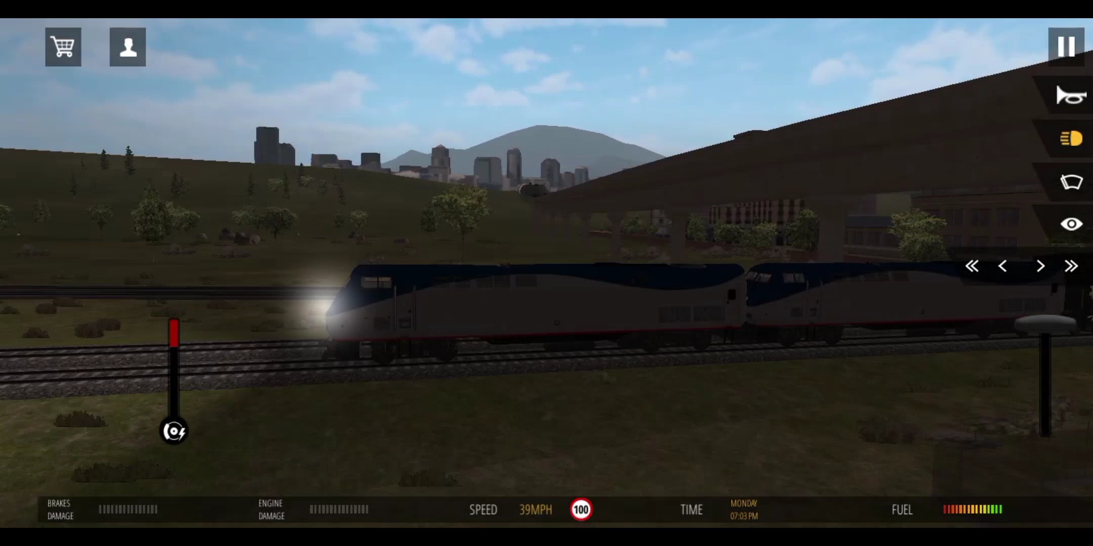 模拟火车2018-驾驶美国特快行包列车。(01)_单机游戏热门视频