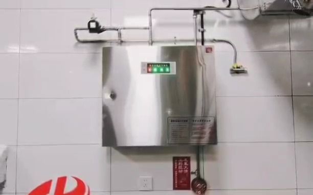 厨盾-厨房自动灭火装置安装效果图,厂家直销,全国上门安装,安装人员...