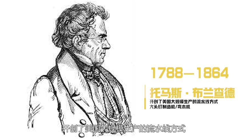 美国的机械师们--托马斯.布兰查德 (流水线生产 互换零件车床)
