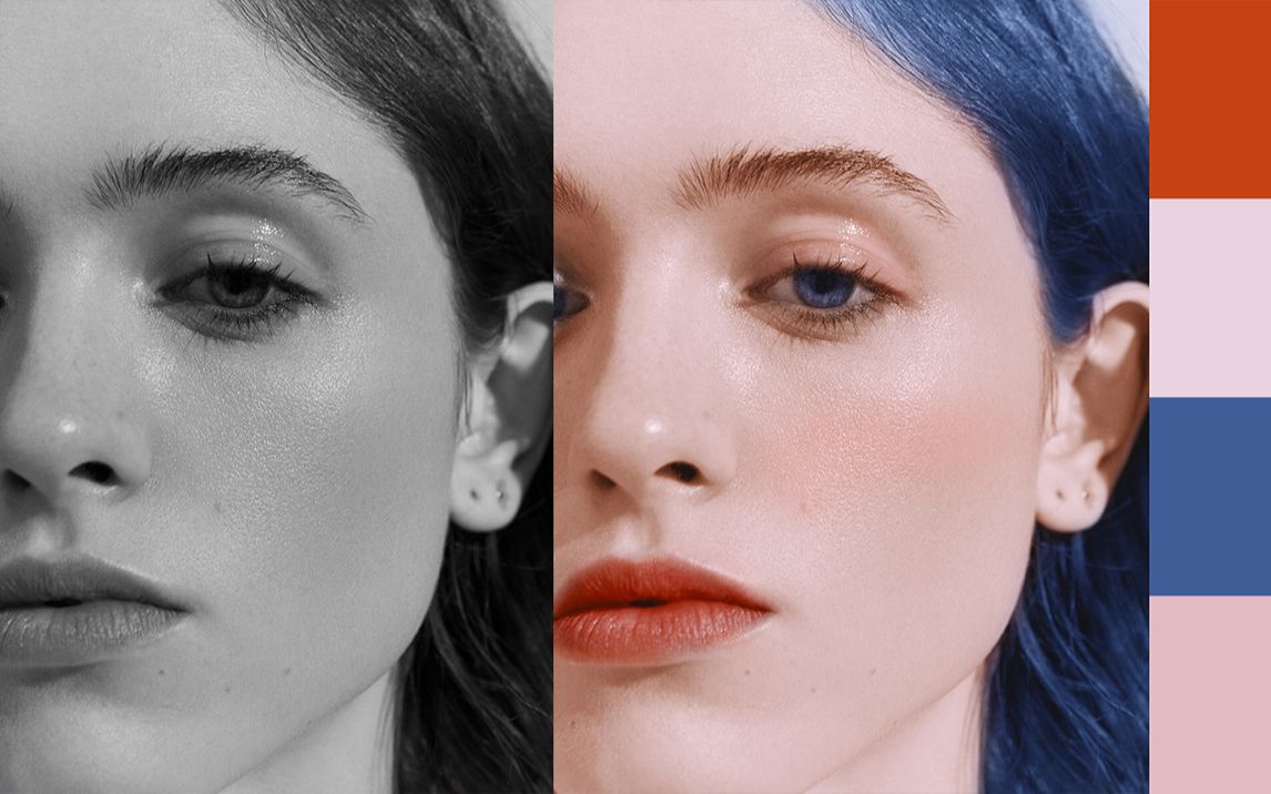 【饭圈修图】PS黑白上色技巧!色彩平衡+蒙版轻松搞定!PS教程(20)