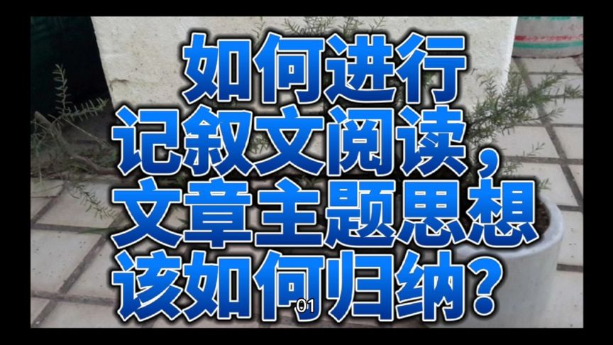 如何进行记叙文阅读,文章主题思想该如何归纳?