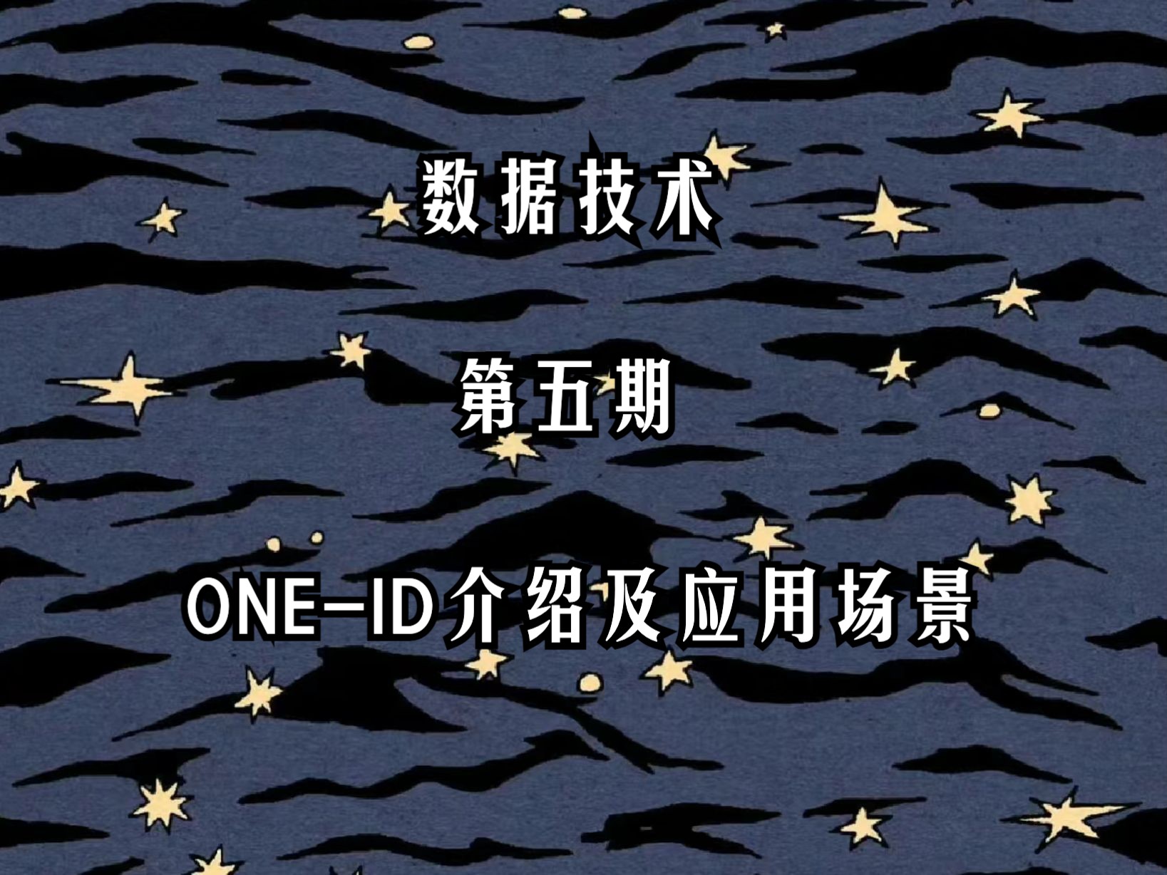 数据技术-第五期-ONE-ID介绍及应用场景