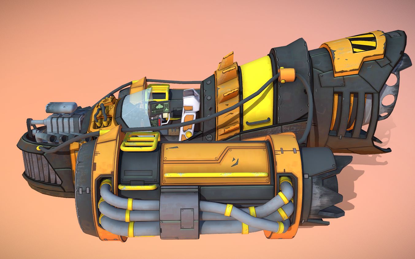 Maya飞船模型教程 看起来复杂做起来简单的硬表面飞船模型教学