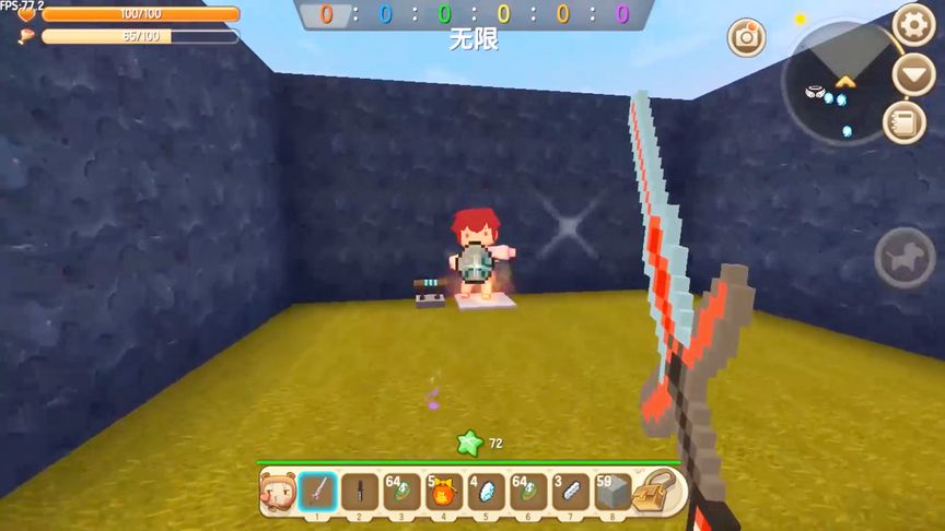 迷你世界:MC打怪升级,收集钻石强化最终之剑,终于到顶级了