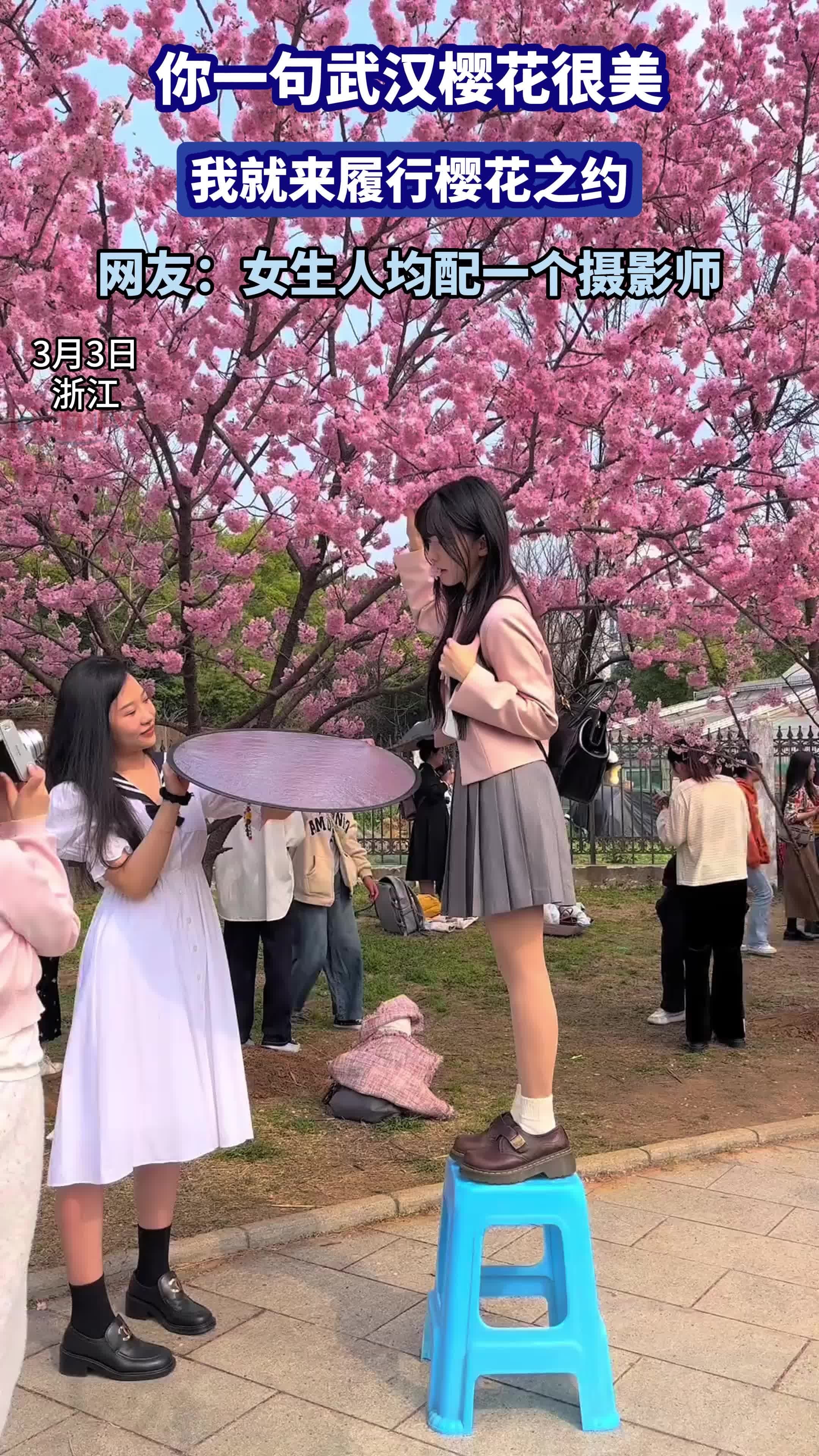 你一句武汉樱花很美,我就来履行樱花之约