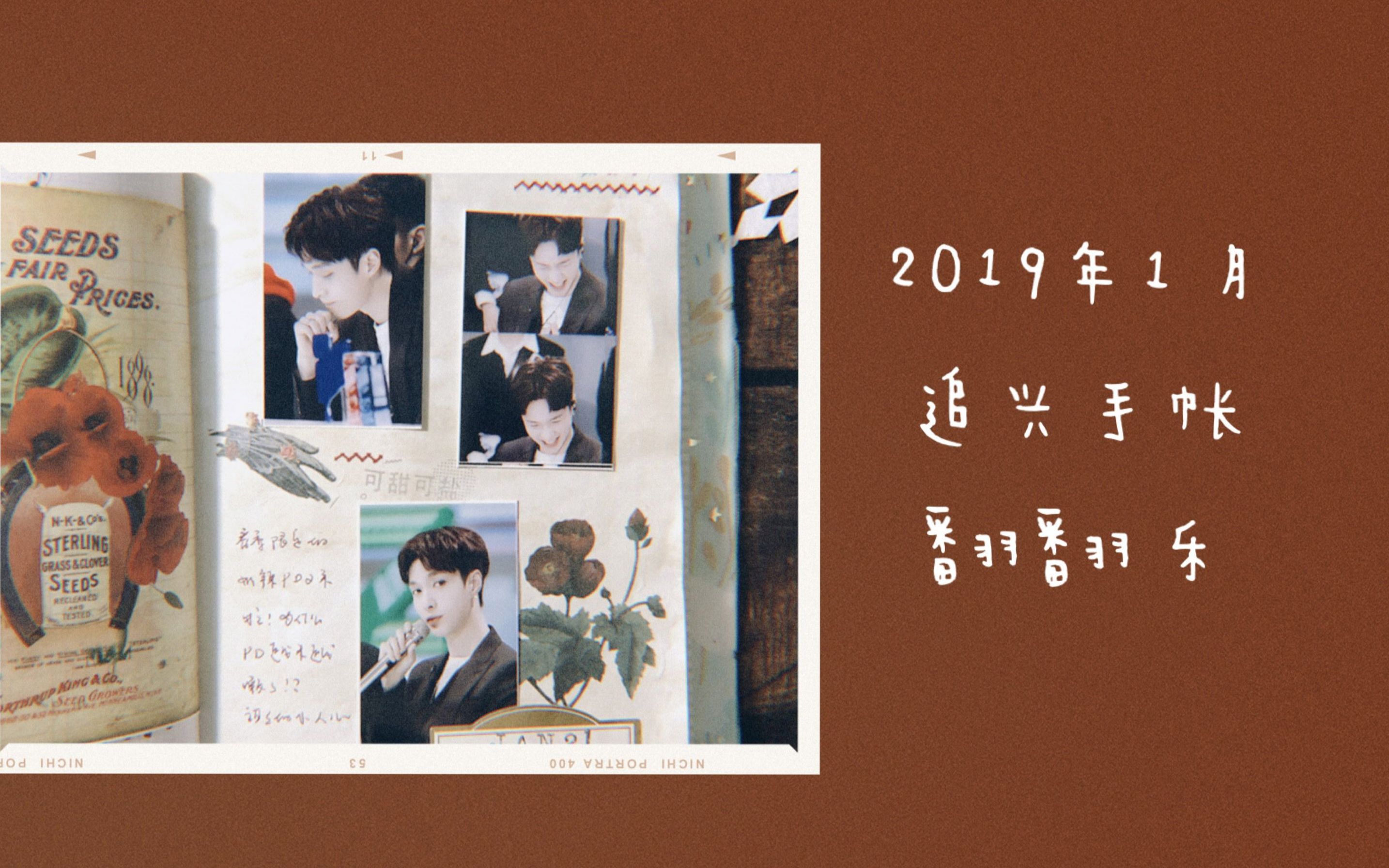 ...手帐 | junk journal翻翻看乐 | 张艺兴2019年1月行程汇总 | 大家兴年快乐