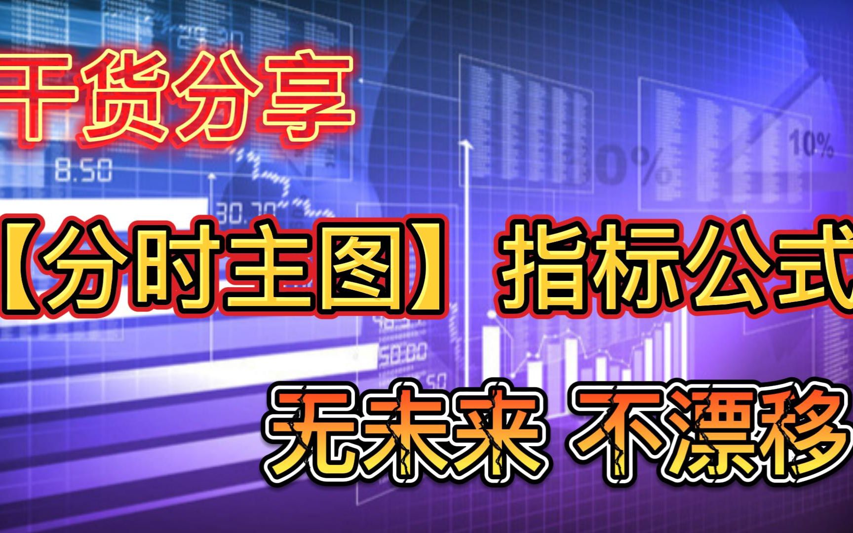 干货分享:【分时主图】指标公式,无未来,不漂移,建议收藏!