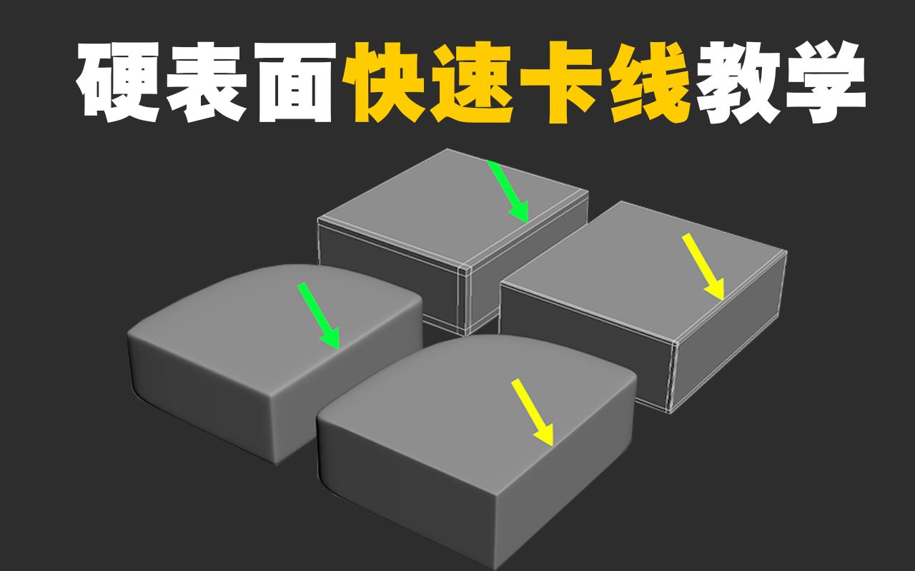 ...表面建模卡线原理讲解 教你快速卡出想要的结构【硬表面建模 3dmax...