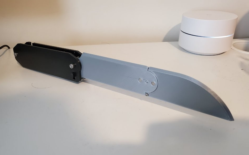 3D打印 - 2段弹簧刀 图纸分享