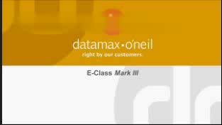 Datamax E-4204条码打印机标签安装教程