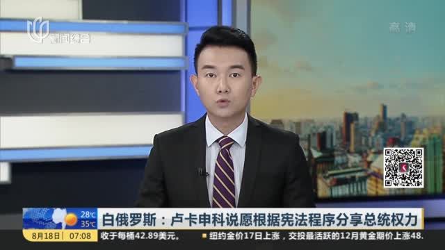 白俄罗斯:卢卡申科说愿根据宪法程序分享总统权力