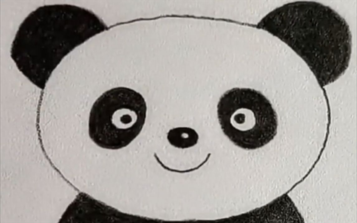 【简笔画】教你画只可爱的熊猫