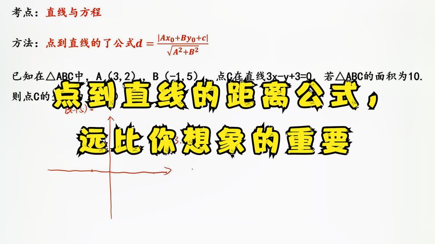 点到直线的距离公式比你想象中的还要重要