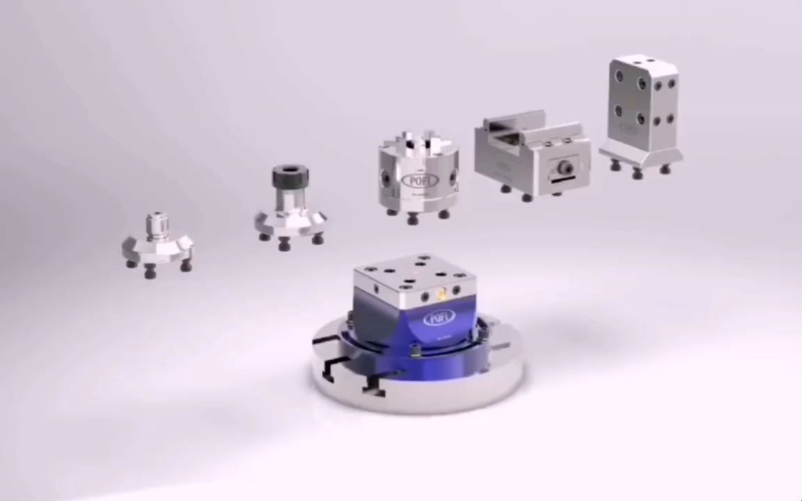 四轴五轴专用好视莱-零点定位系统,实现CNC加工工装快换~零点快换...