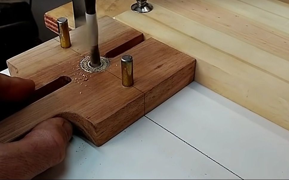 做木柜,抽屉等销钉定位器开孔器DIY