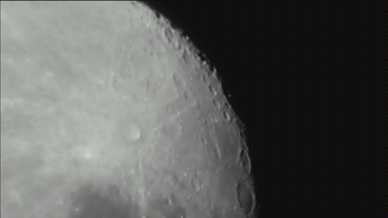 后期,pipp处理的月球视频。