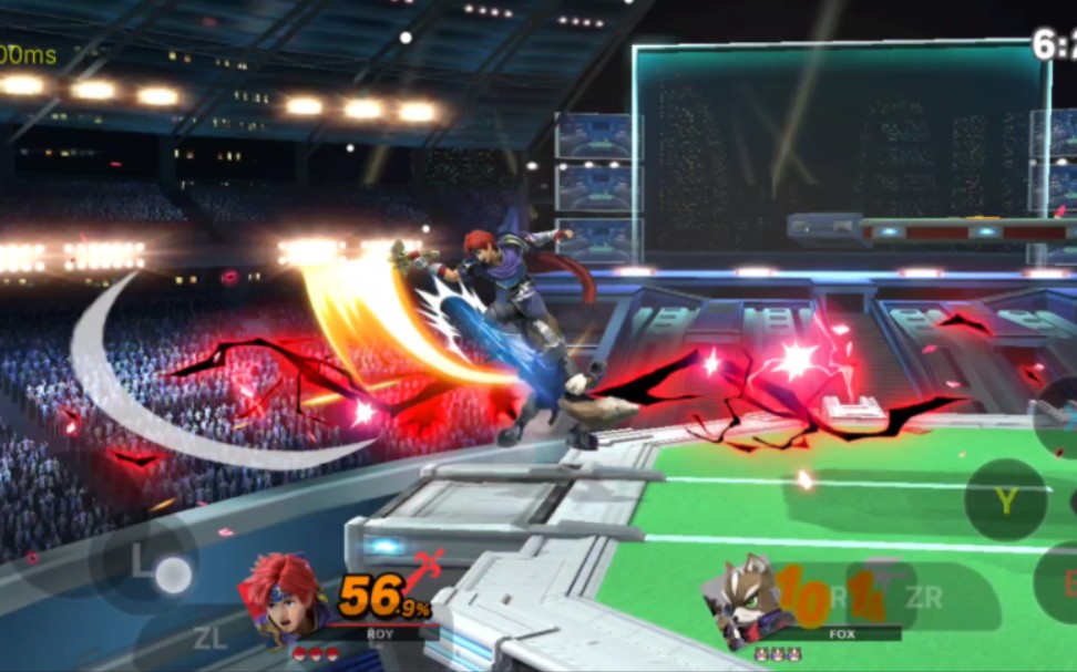 ...试玩【任天堂明星大乱斗】skyline模拟器 v69:火纹 罗伊 vs cp9 火狐