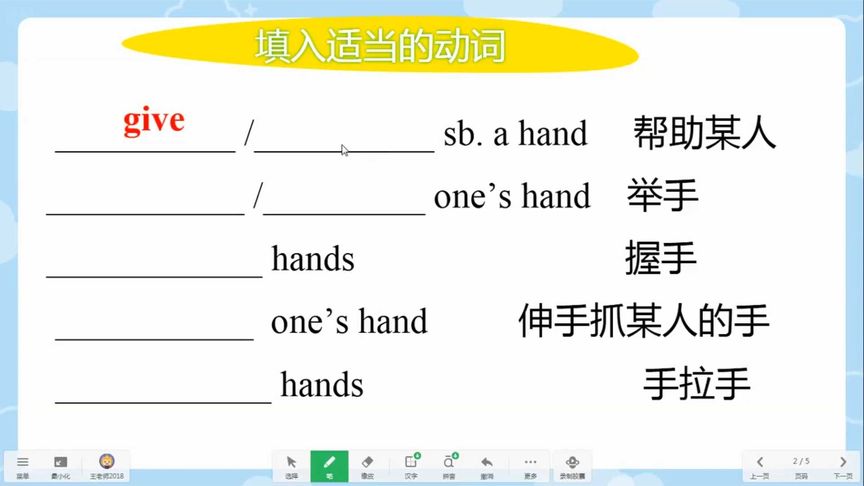 掌握词汇不只是懂得含义,还要弄清各种固定短语,hand词组短语_