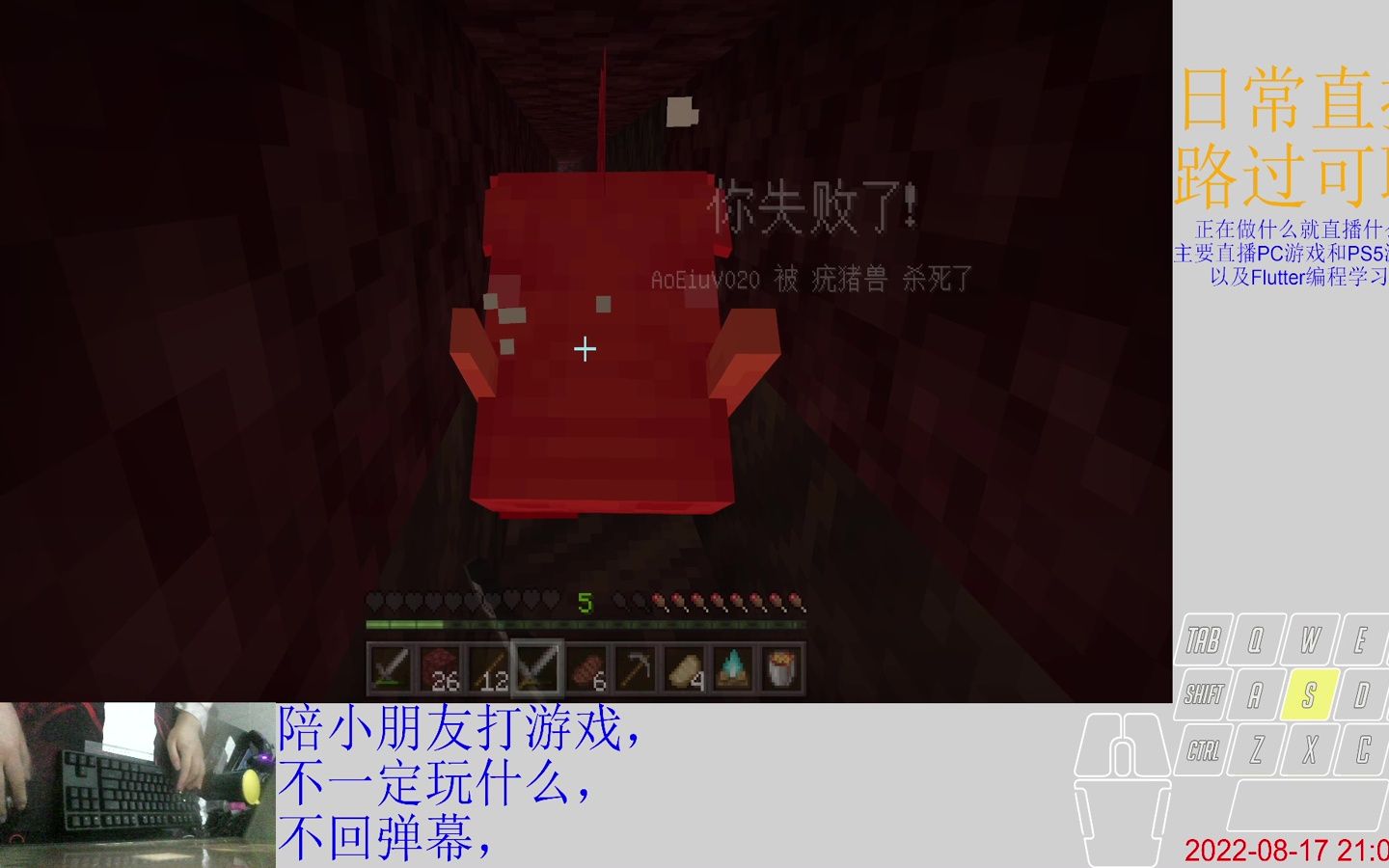 【直播记录】2022081720-PC-我的世界基岩版_单机游戏热门视频