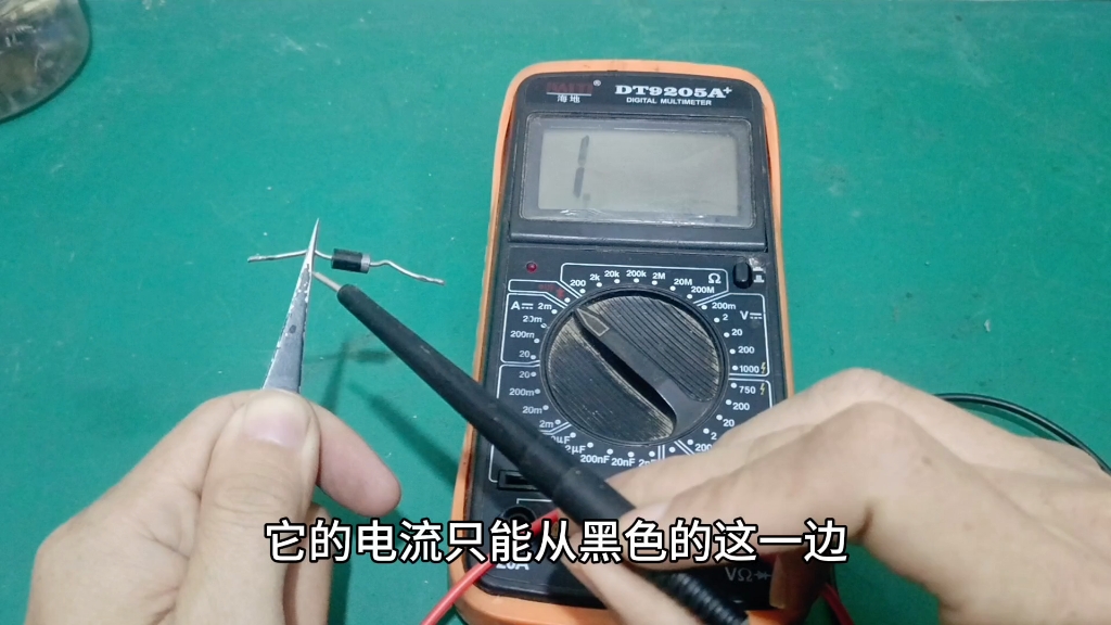 数字万能表的使用方法和技巧之①二极管蜂鸣档使用方法