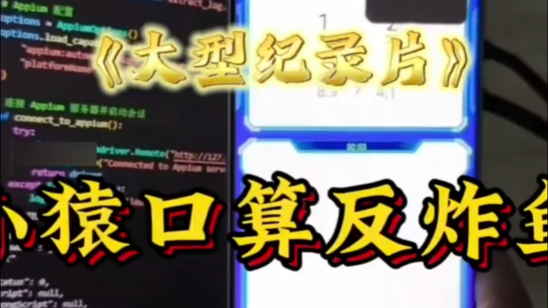 大型纪录片《小猿口算防大学生炸鱼