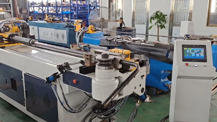 数控弯管机视频全自动抽芯弯管工作原理