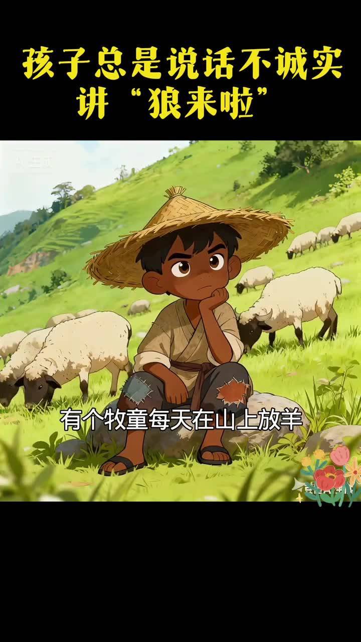 亲子:孩子总是说话不诚实,给他讲狼来了的故事