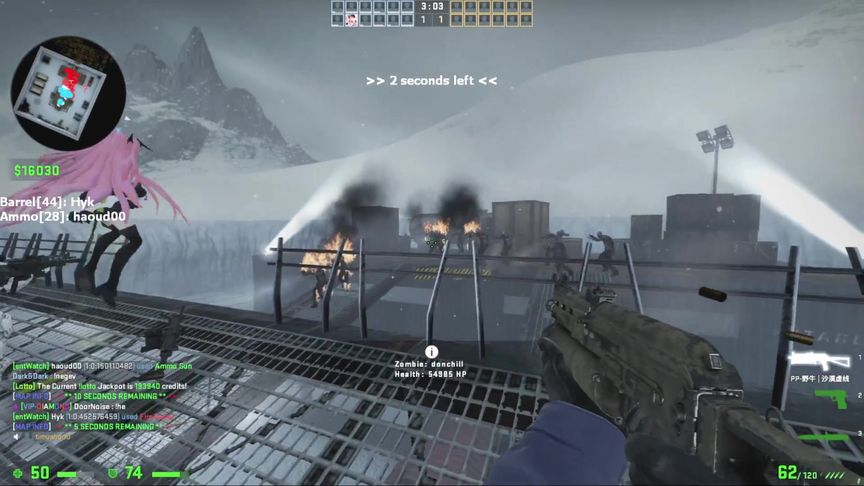CSGO僵尸逃跑模式《逃离地下仓库》