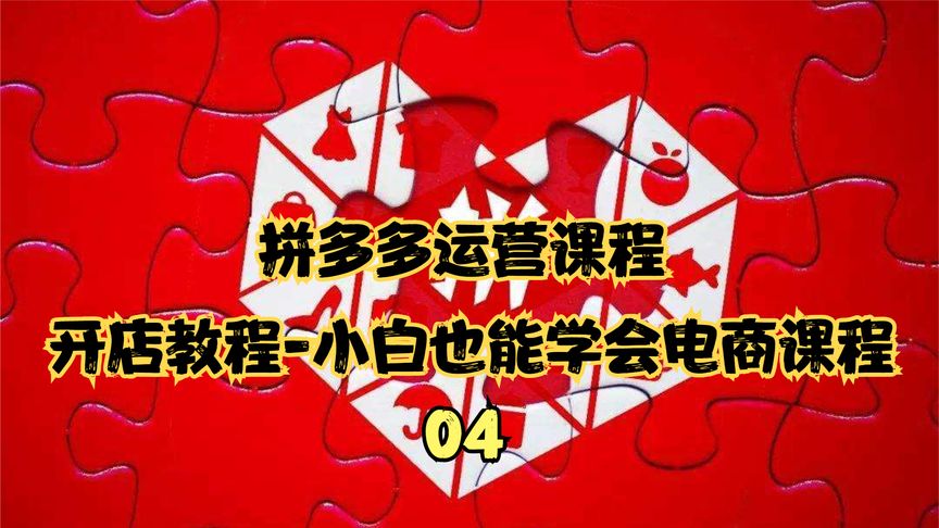 拼多多运营课程-开店教程,小白也能学会,有手就行的电商课程 4