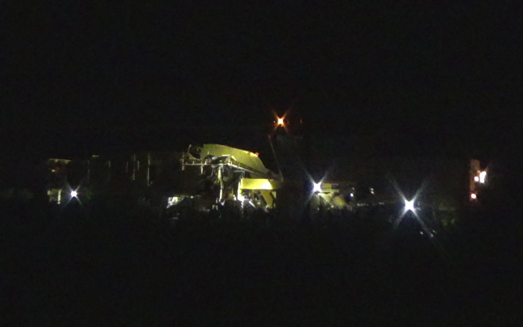 【中国铁路】SPZ-350型02780号双向配砟整形车夜间特写 57009/10次...