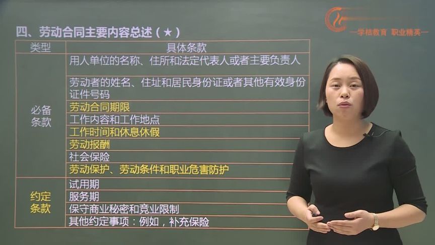 劳动合同法律制度三