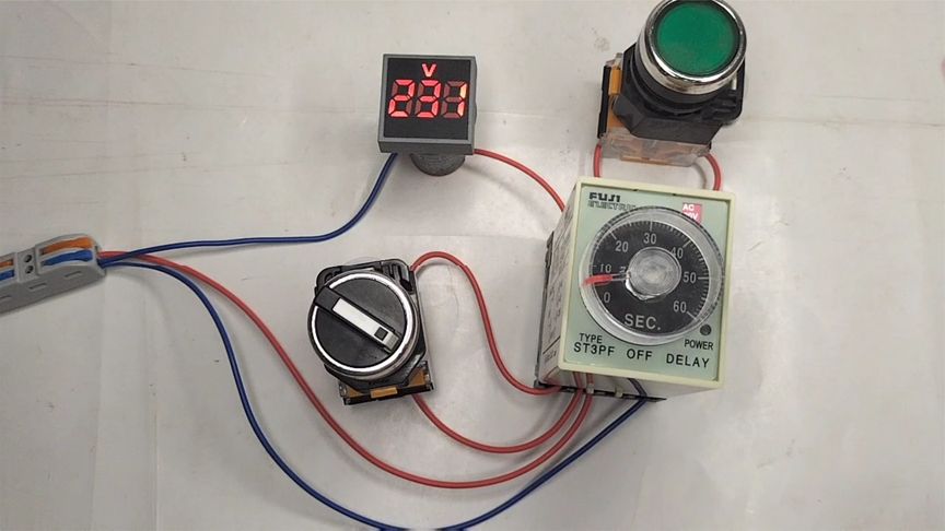 断电延时继电器怎么工作?复位按钮怎么接线?老电工经验分享
