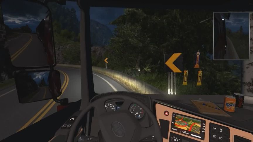 欧洲卡车模拟2,这路挺美的,开着车就是一种享受