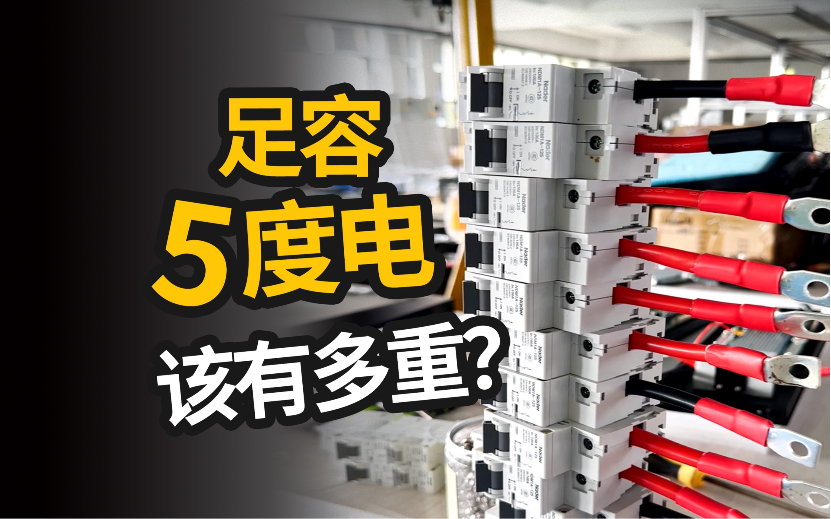 5度电锂电池,足容,该有多重?