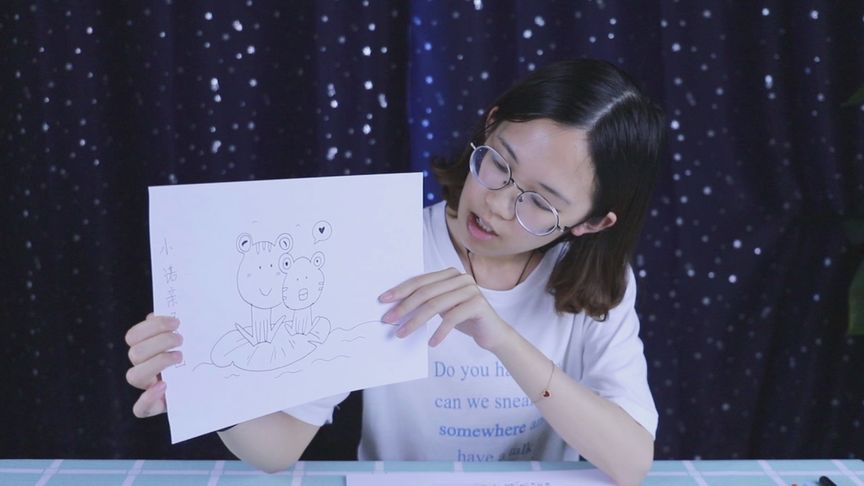 小诺绘画教程:很可爱的简笔画小青蛙,小诺教你画出萌萌哒小动物