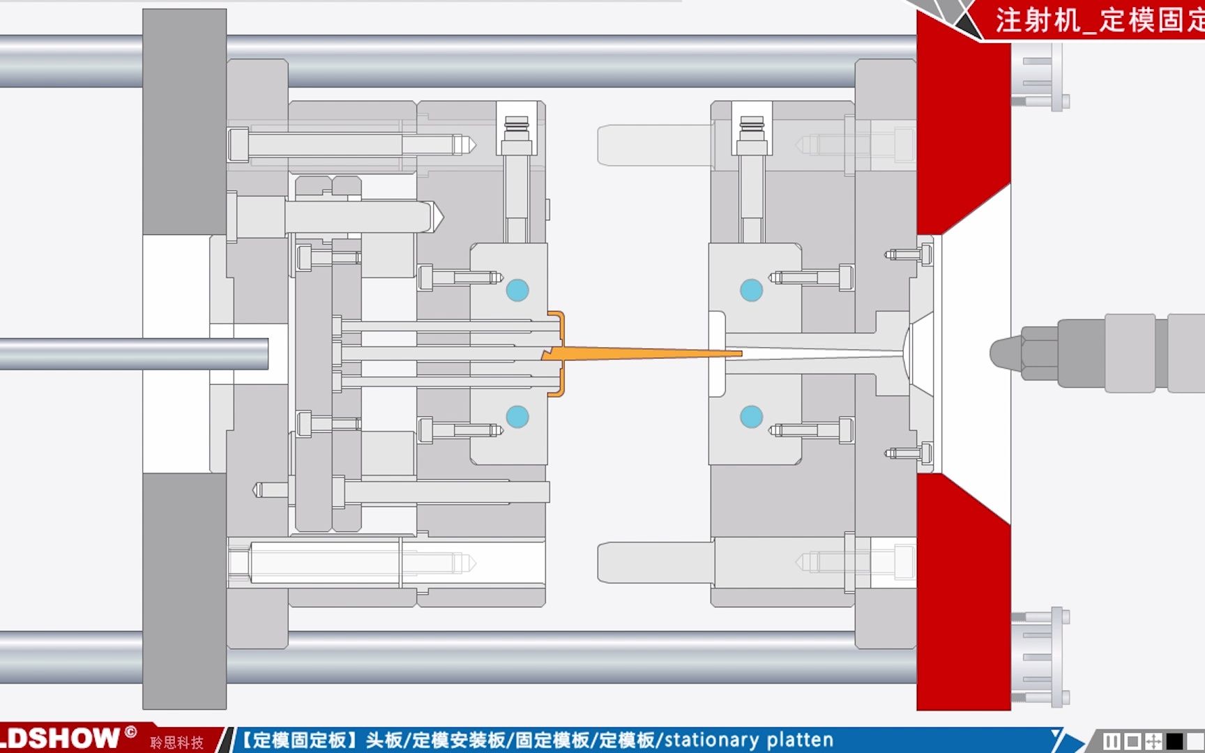 注射机_定模固定板