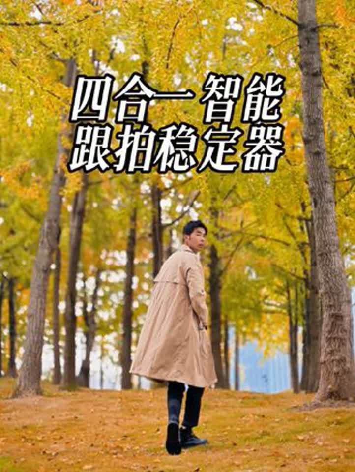 四合一智能跟拍稳定器#手机支架自拍杆拍摄 #360度跟拍云台 #自拍杆...