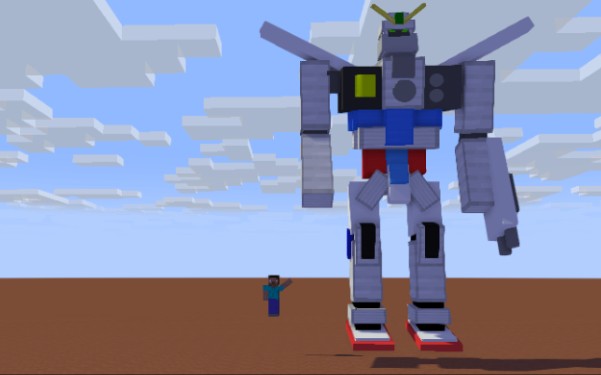 【MC动画】在MC中玩敢达/高达模型是什么感觉