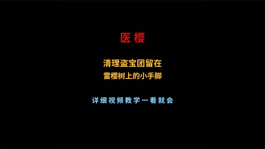 原神医樱(清理盗宝团留在雷樱树上的小手脚)详细视频教学攻略