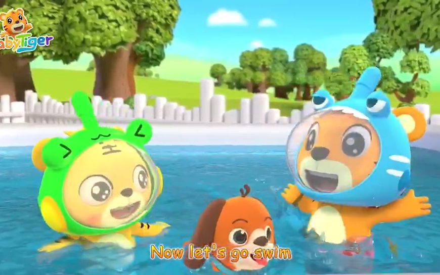 贝乐虎BabyTiger英语儿歌动画系列Swimming Song 游泳歌