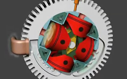 【新型发动机】杰里海尔旋转四活塞发动机工作演示